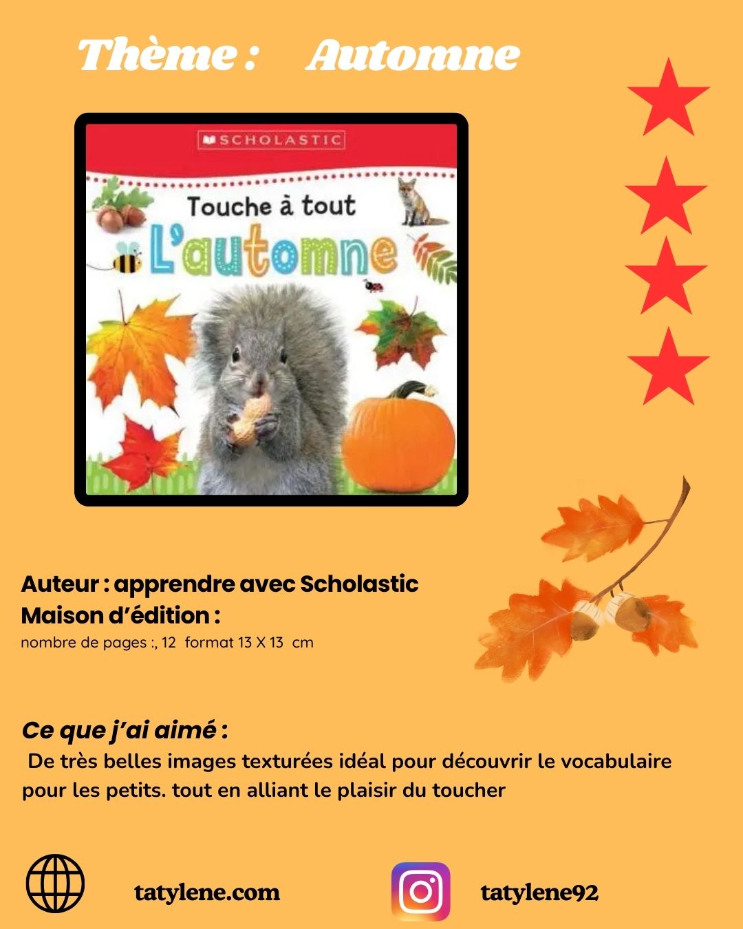 Touche à tout automne – Tatylene 2.0